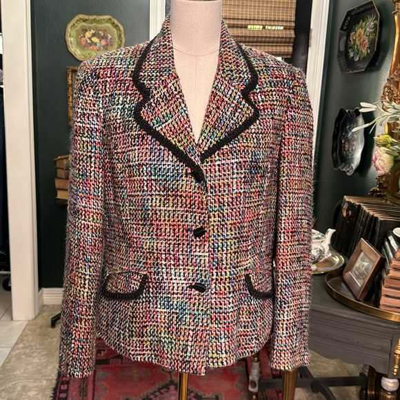 Sag Harbor | Jackets & Coats | Vintage Sag Harbor Plaid Tweed Jacket ...
